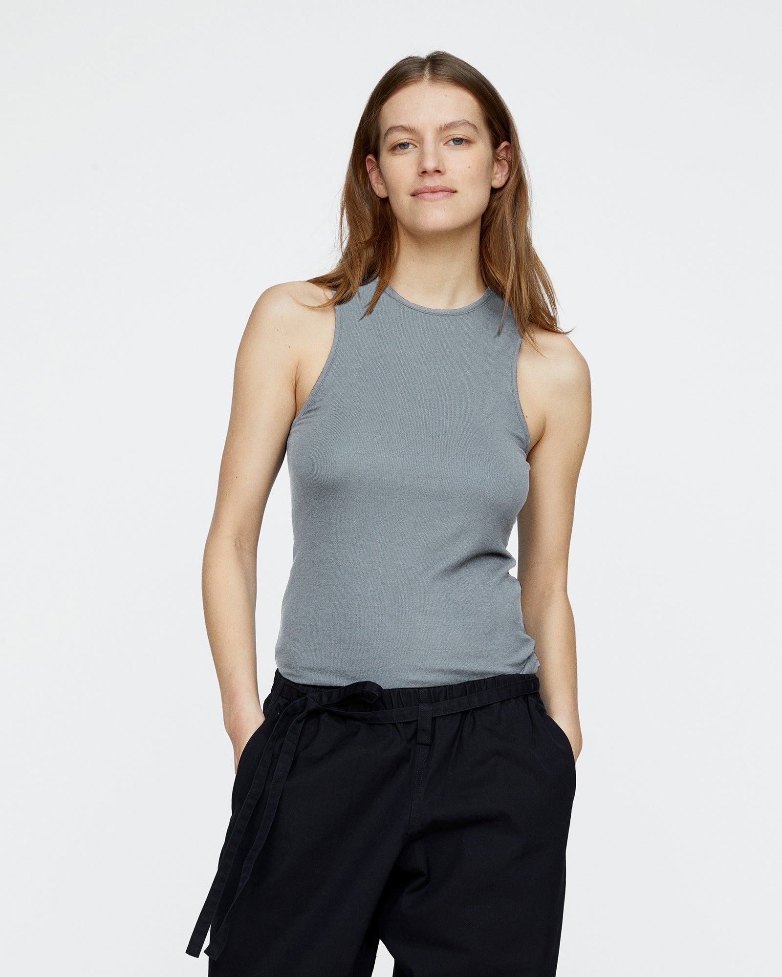 ATM ANTHONY THOMAS MELILLO Modal Rib Racer Tank Top